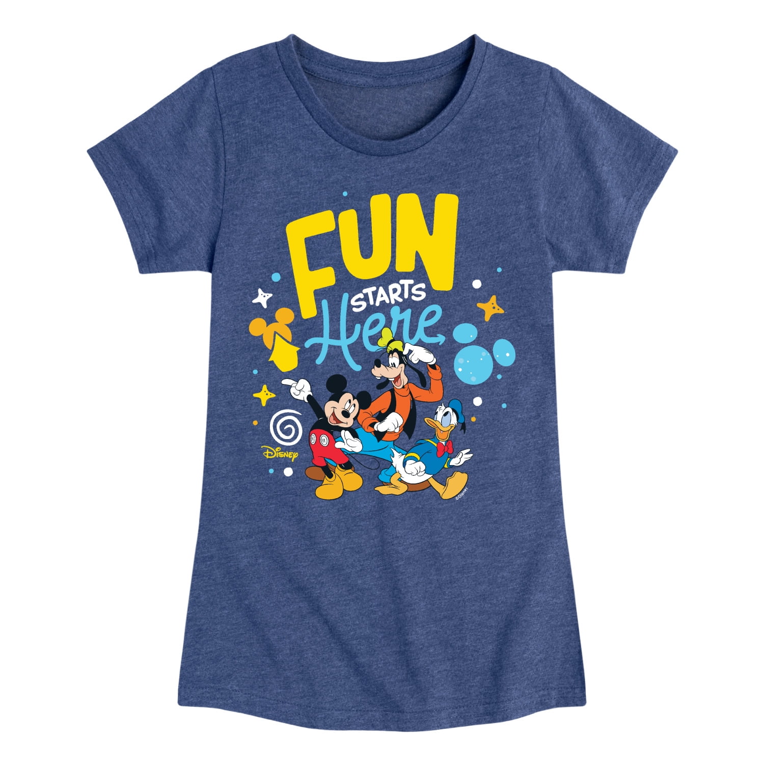 Disney Jr - Fun Starts Here - Toddler & Youth Girls Short Sleeve ...