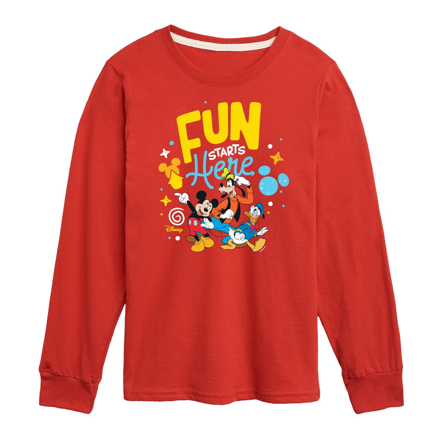 Disney Jr - Fun Starts Here - Toddler & Youth Long Sleeve Graphic T ...
