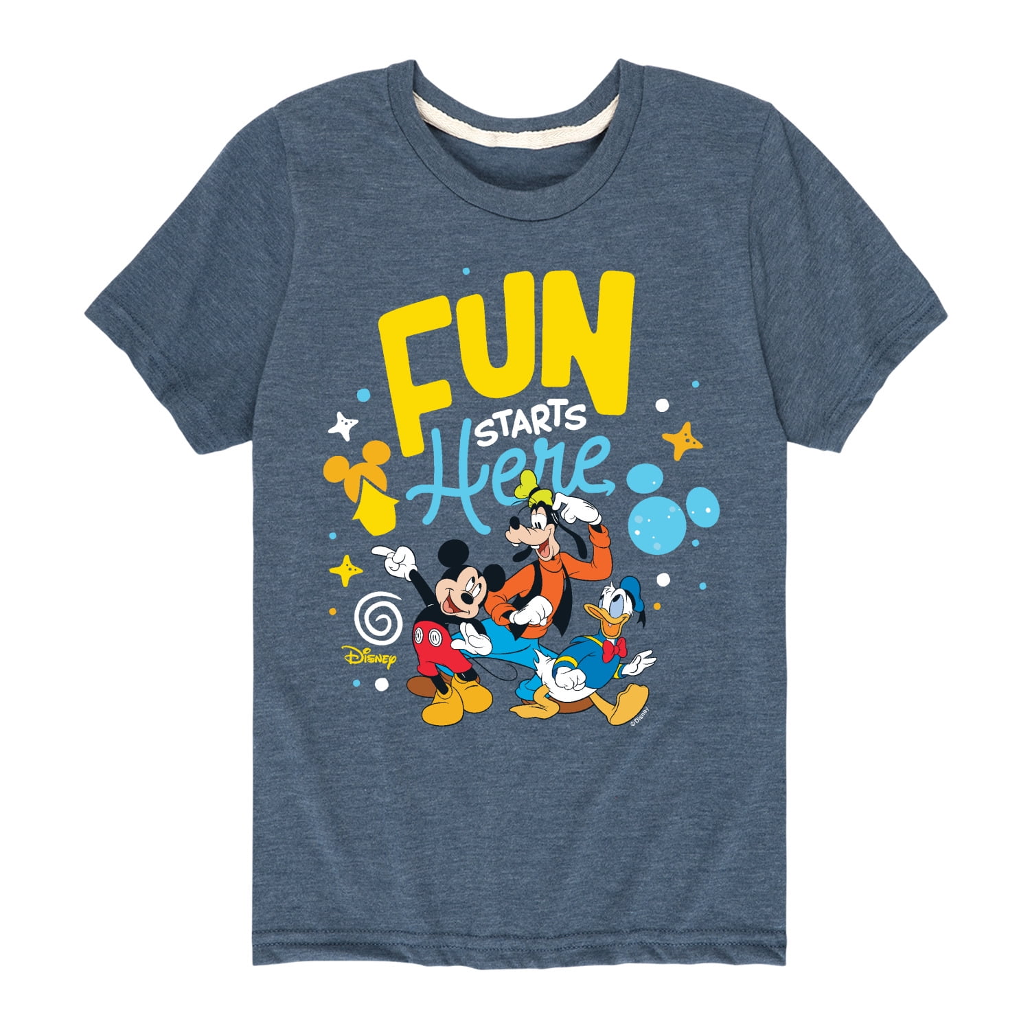 Disney Jr - Fun Starts Here - Toddler & Youth Short Sleeve Graphic T ...
