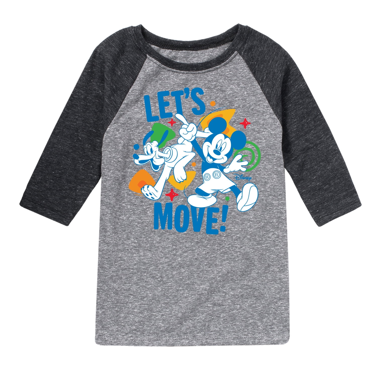 Disney Jr - Lets Move - Toddler & Youth Raglan Graphic T-Shirt ...