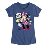 Disney Jr. - Minnie Hey - Girls Fitted Short Sleeve Tee - Walmart.com