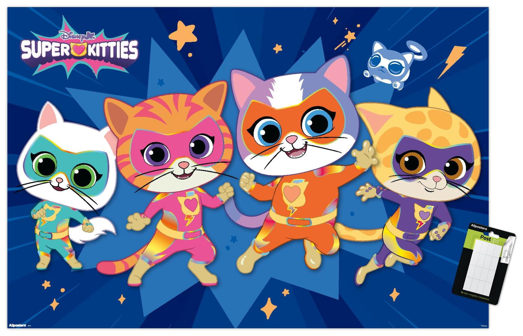Disney Jr. SuperKitties (2023) - Heroes Wall Poster, 22.375" x 34 ...