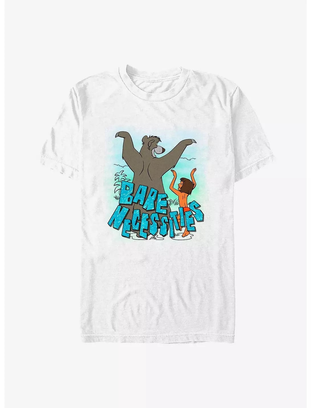 Disney Jungle Book Bare Necessities Baloo Mowgli Song Silhouette T ...