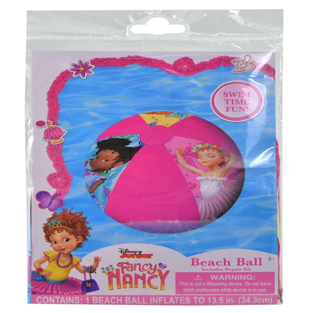 Disney Junior Fancy Nancy Inflatable Beach Ball 13.5" PVC Nancy & Bree ...