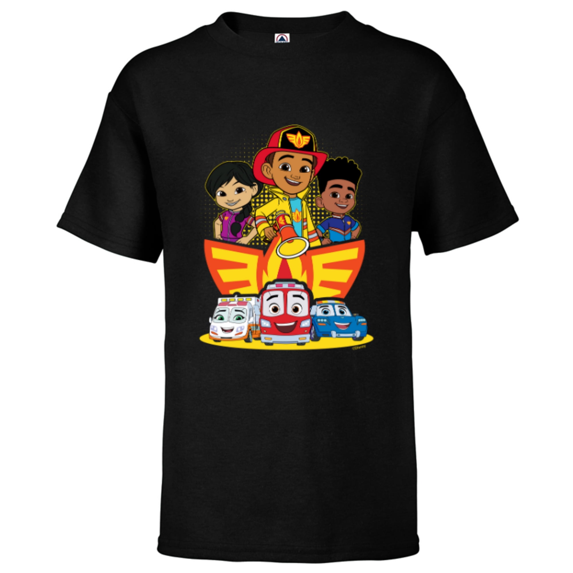 Disney Junior Firebuds Full Team and Logo - Short Sleeve T-Shirt for ...