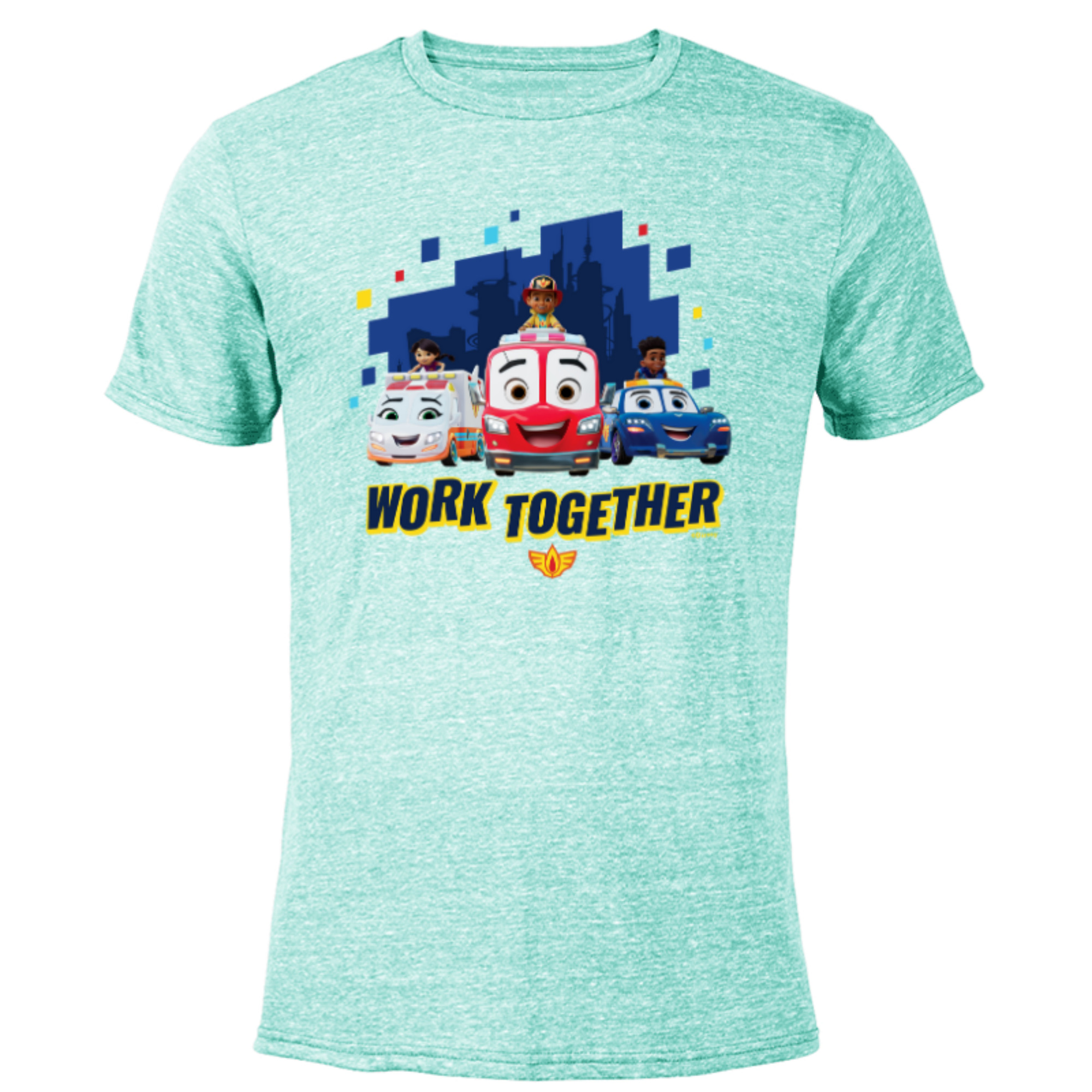 Disney Junior Firebuds Team Work Together - Short Sleeve Blended T ...