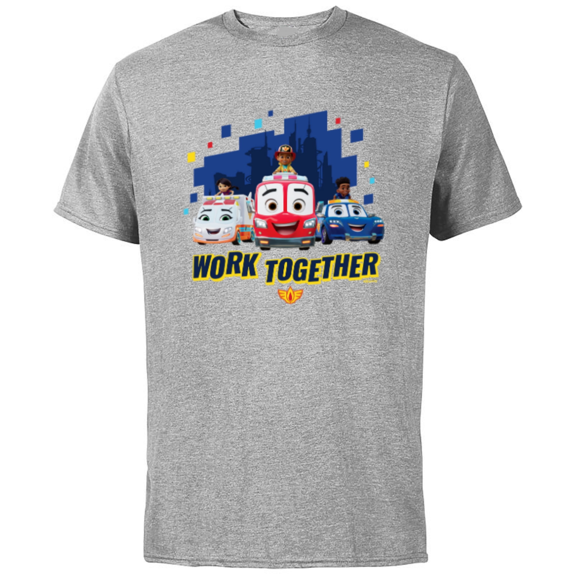 Disney Junior Firebuds Team Work Together - Short Sleeve Cotton T-Shirt ...