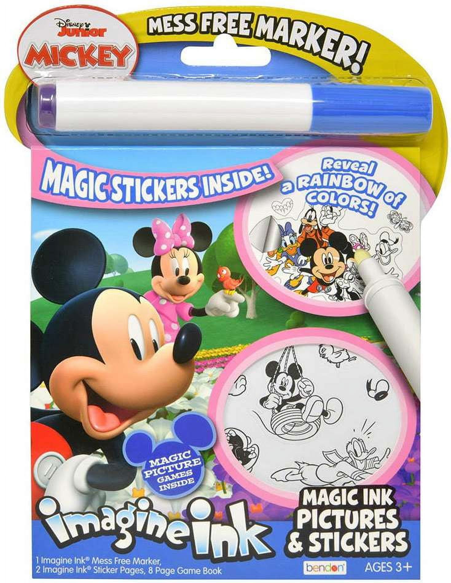 Disney Junior Imagine Ink Magic Ink Pictures & Stickers Activity Book ...