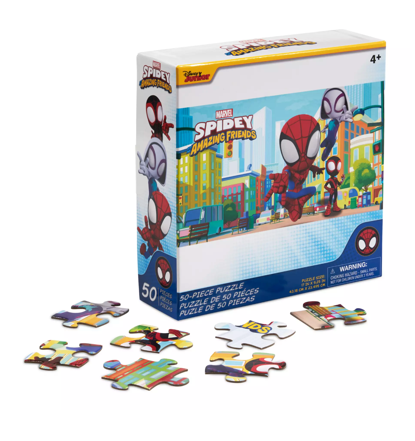 Disney Junior Marvel's Spidey and His Amazing Friends 50-Piece Jigsaw ...