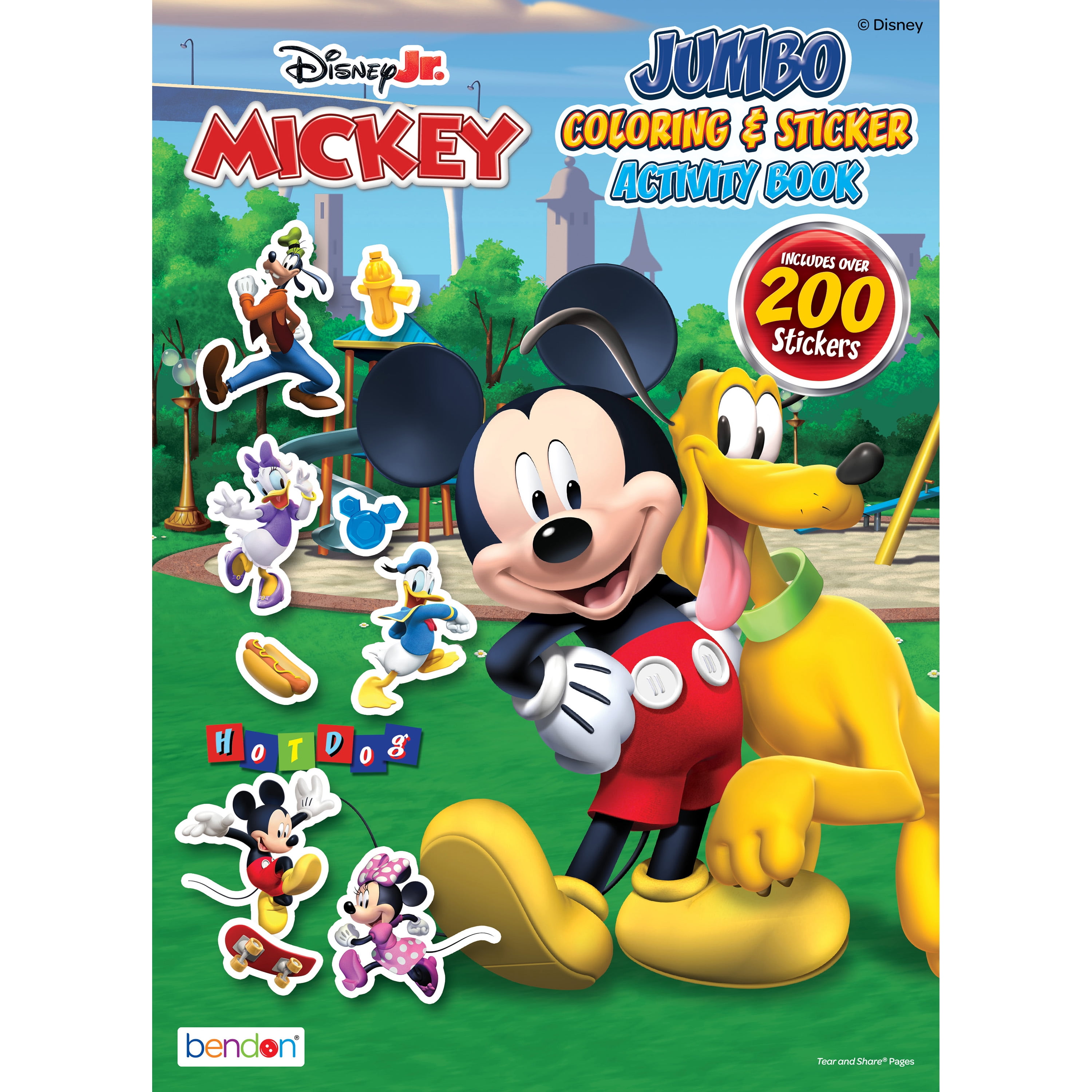 Disney Junior Mickey Mouse 24-Page Sticker and Activity Book, over 200 ...