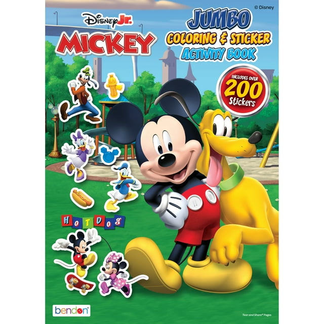 Disney Junior Mickey Mouse 24-Page Sticker and Activity Book, over 200 ...