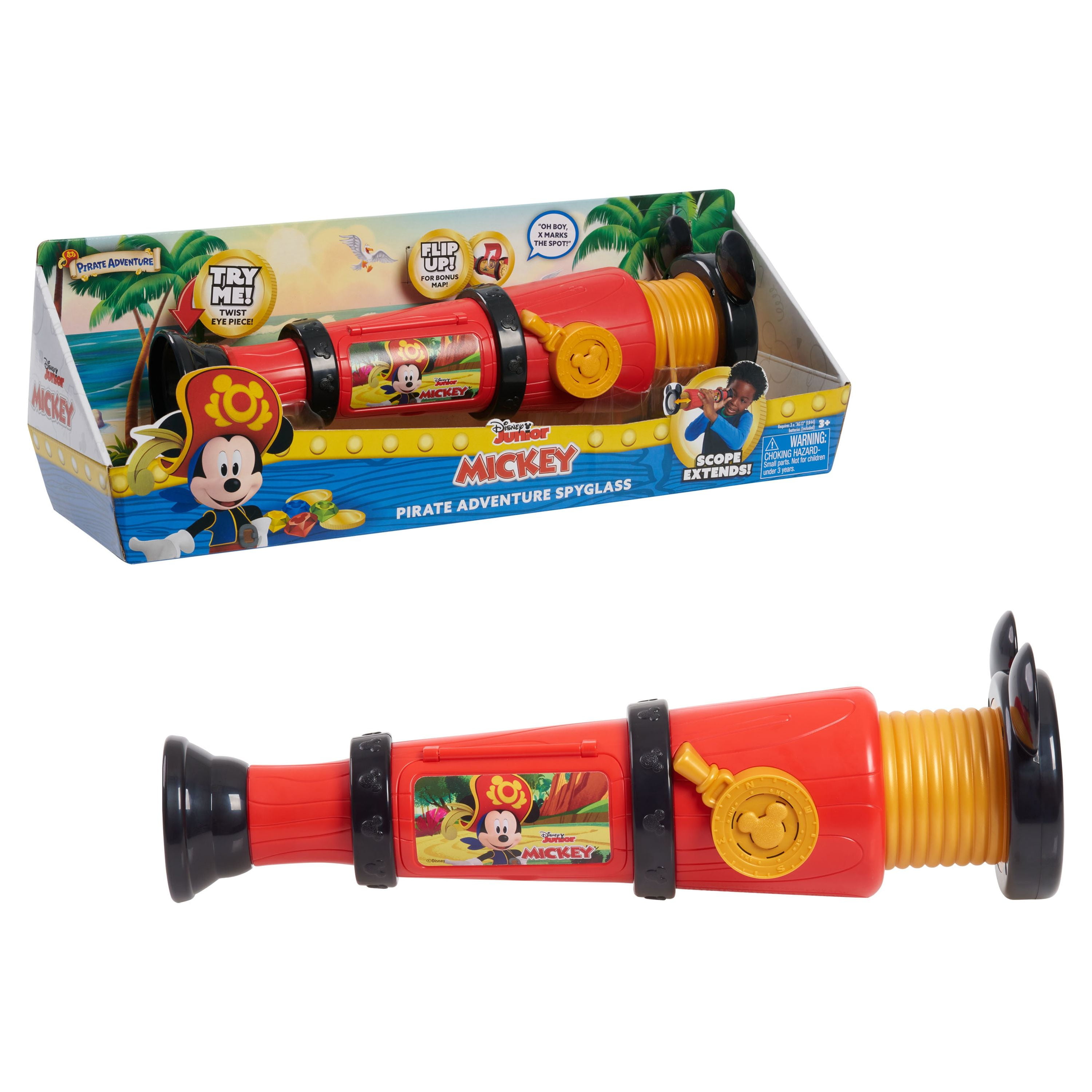 Disney Junior Mickey Mouse Adventure Spyglass, Extendable Telescope ...
