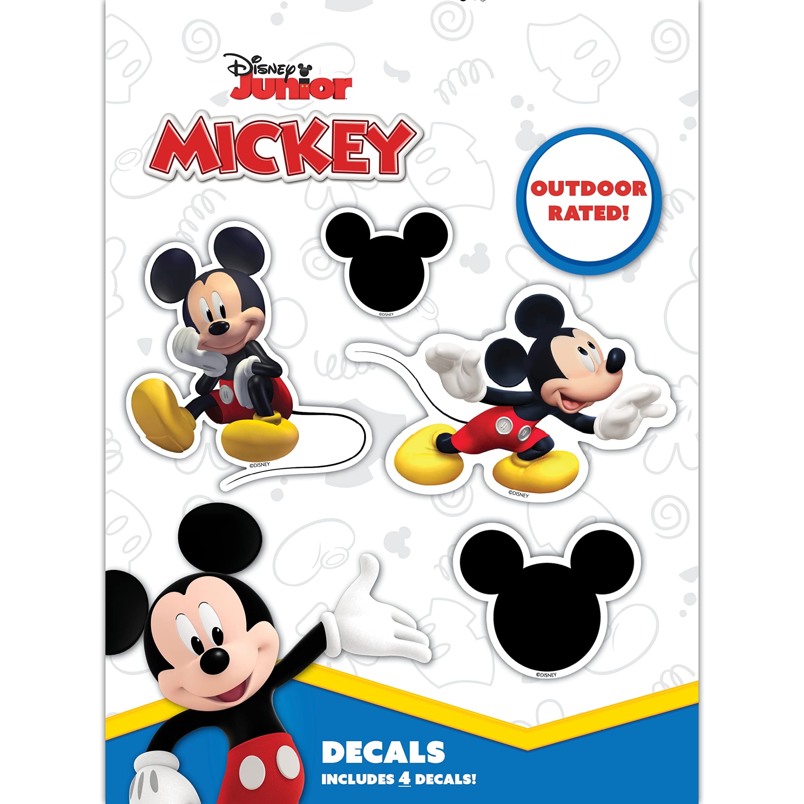 Disney Junior Mickey Mouse Clubhouse Decals - Set of 4 Mickey Mouse ...