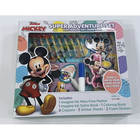 Disney Junior Mickey Super Adventure Set - Marker, Game book, Coloring ...