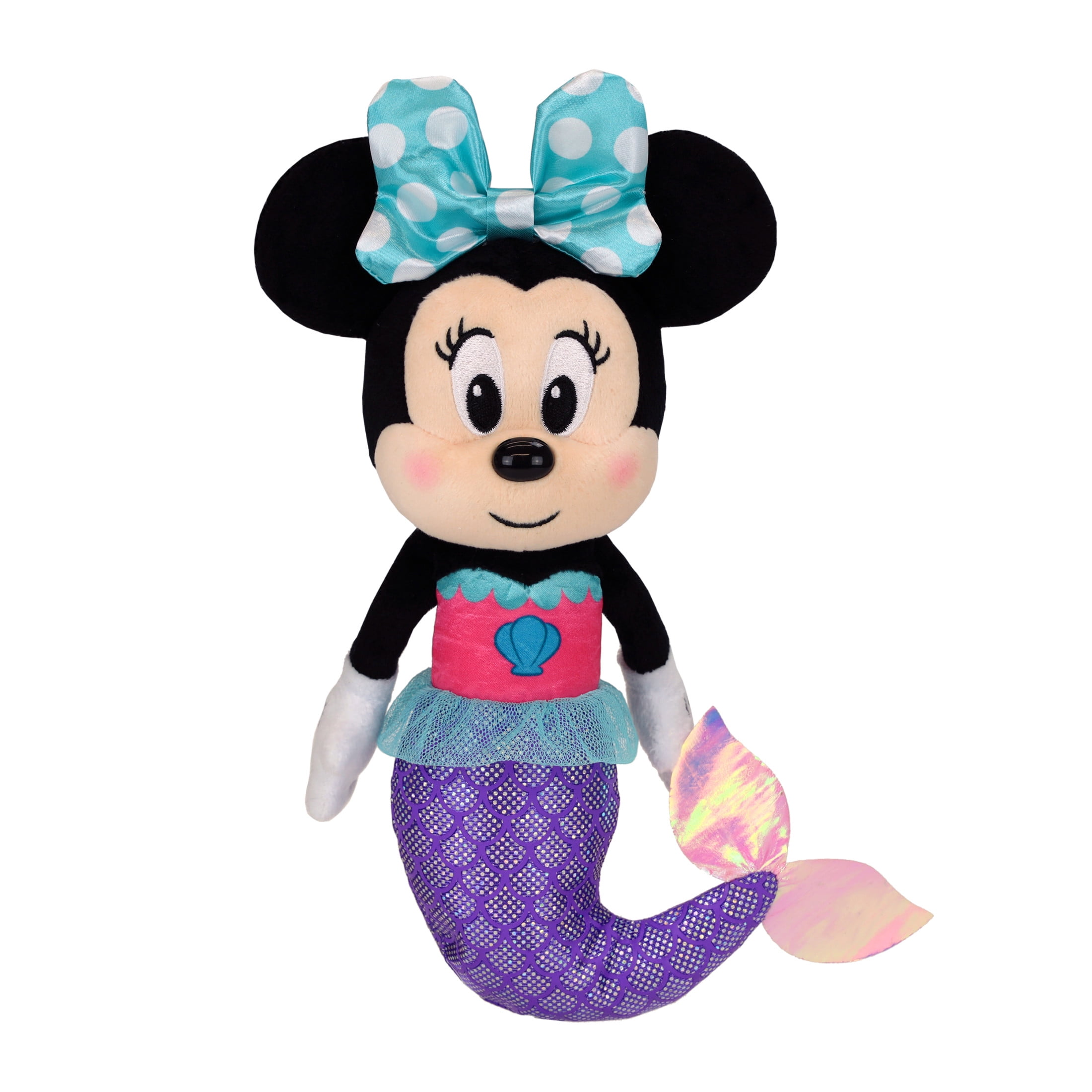 Disney Junior Minnie Mouse 10.5-inch Mermaid Plush Stuffed Animal ...