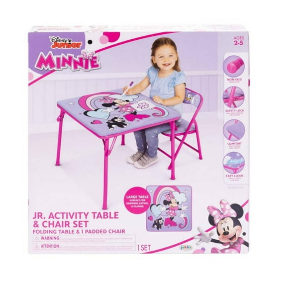 Disney Junior Minnie Mouse Activity Table and Chair Set 61081 - Walmart.com