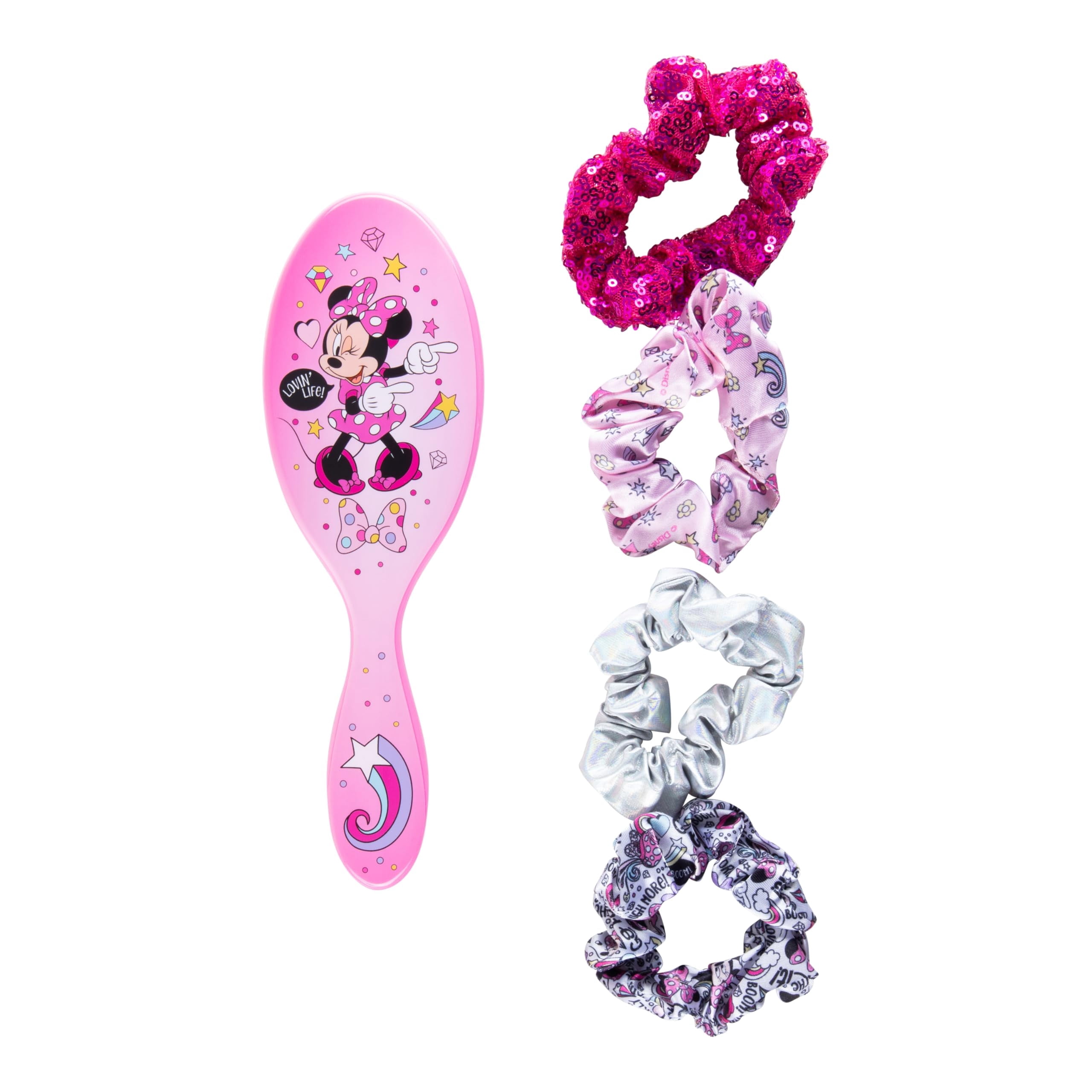 Disney Junior Minnie Mouse Hair Accessory 5 Pcs Set - 1 Large Brush + 4 ...