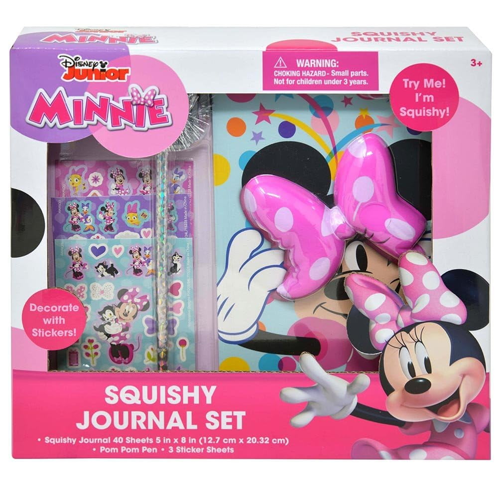Disney Junior Minnie Squishy Journal Set ‚Äì 40 Sheets with Pen and ...