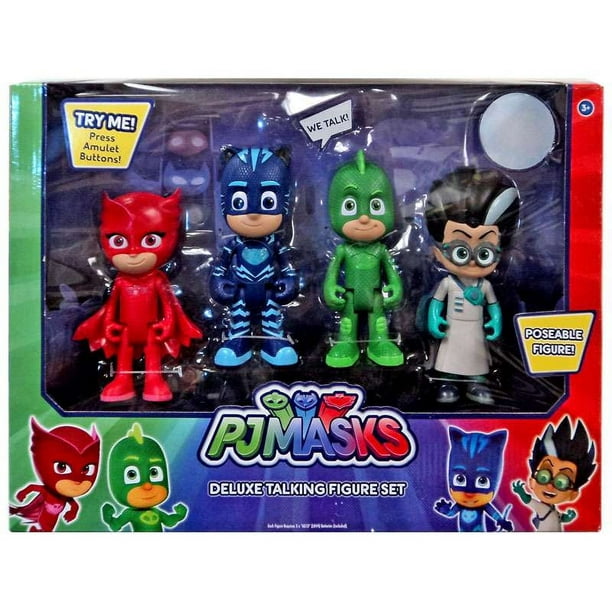 Disney Junior PJ Masks Catboy, Gekko, Owlette & Romeo Talking Action ...