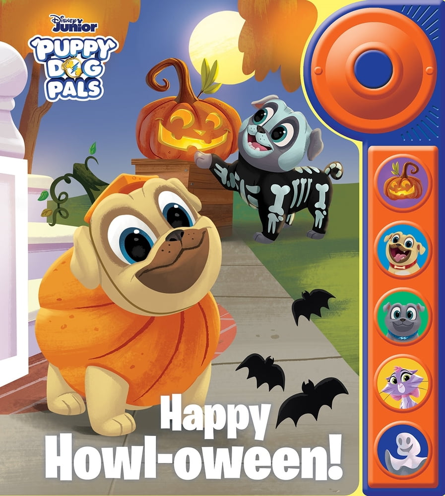 Pre-Owned Disney Junior Puppy Dog Pals: Happy Howl-Oween! Sound Book ...