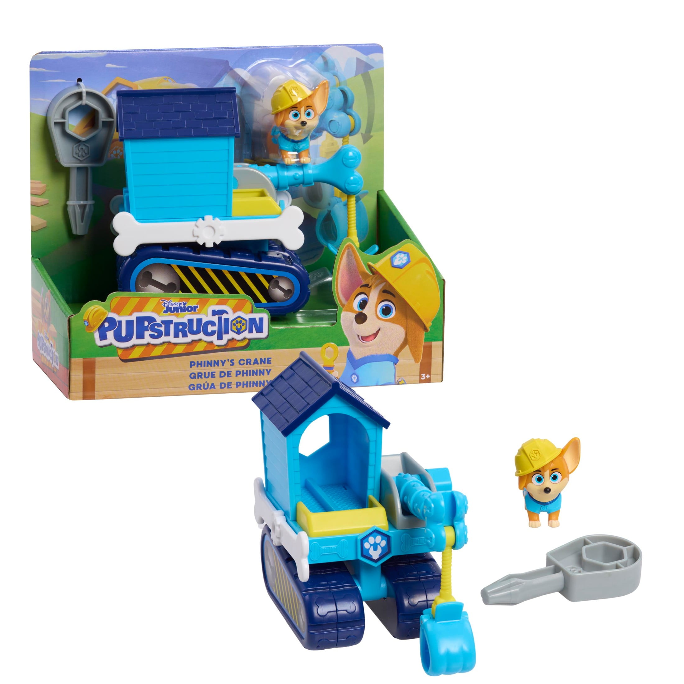 PUPSTRUCTION Disney Junior Phinny's Crane 3-Piece Vehicle and Figure ...