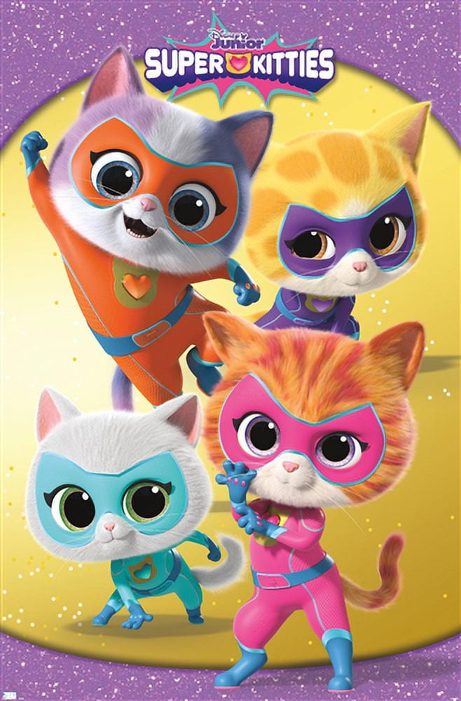 Disney Junior Super Kitties - Group Wall Poster, 22.375" x 34 ...