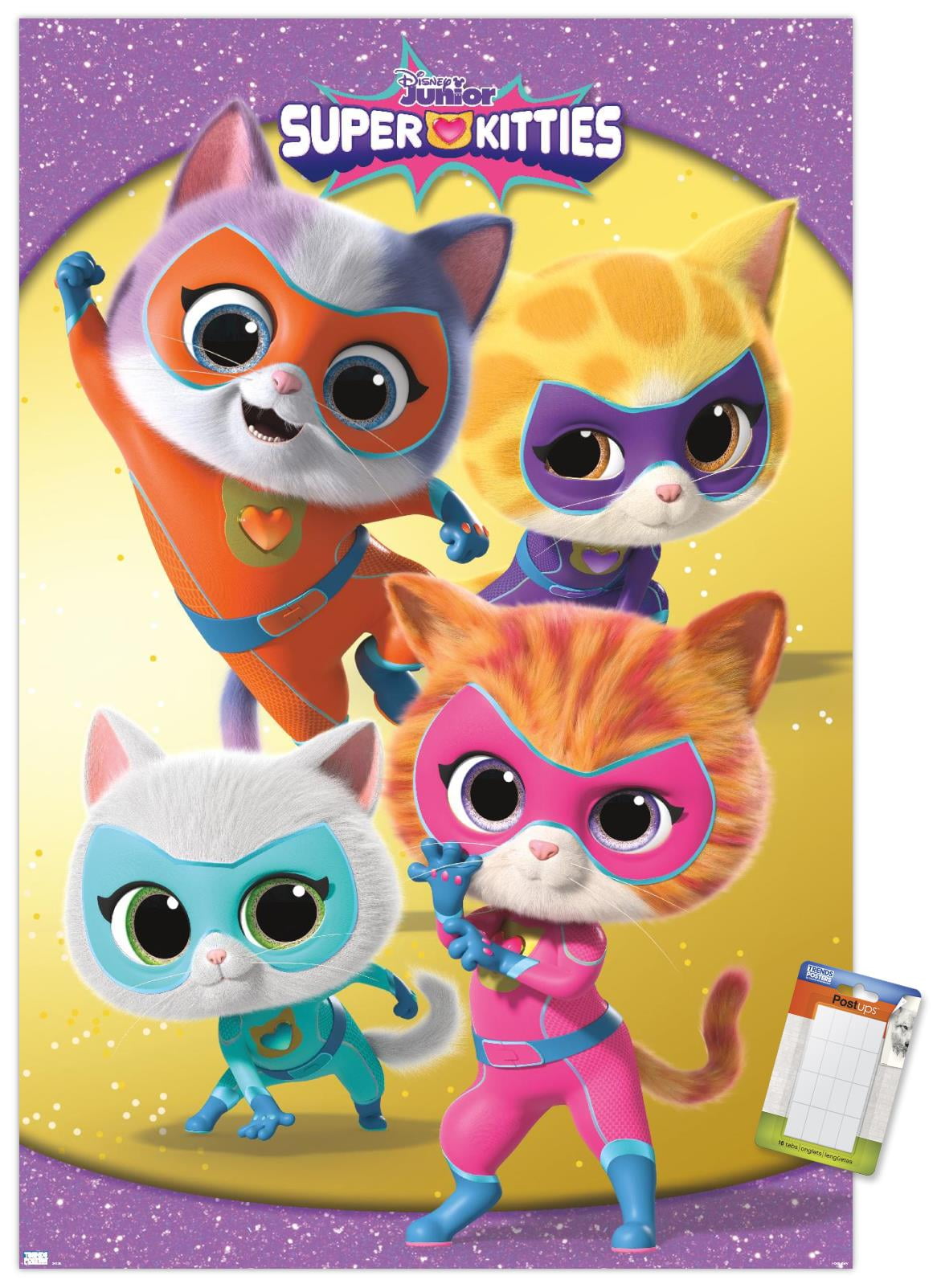 Disney Junior Super Kitties - Group Wall Poster, 22.375" x 34 ...