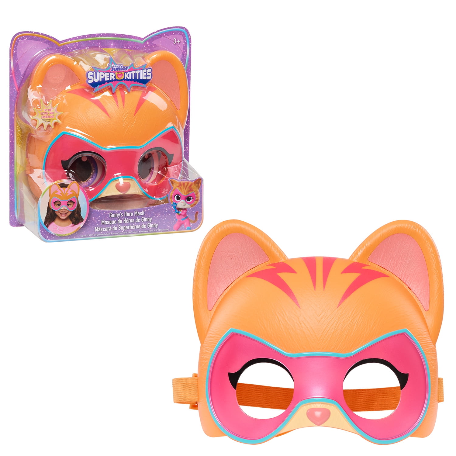 Disney Junior SuperKitties Hero Mask - Ginny, One Mask per pack, Girls ...