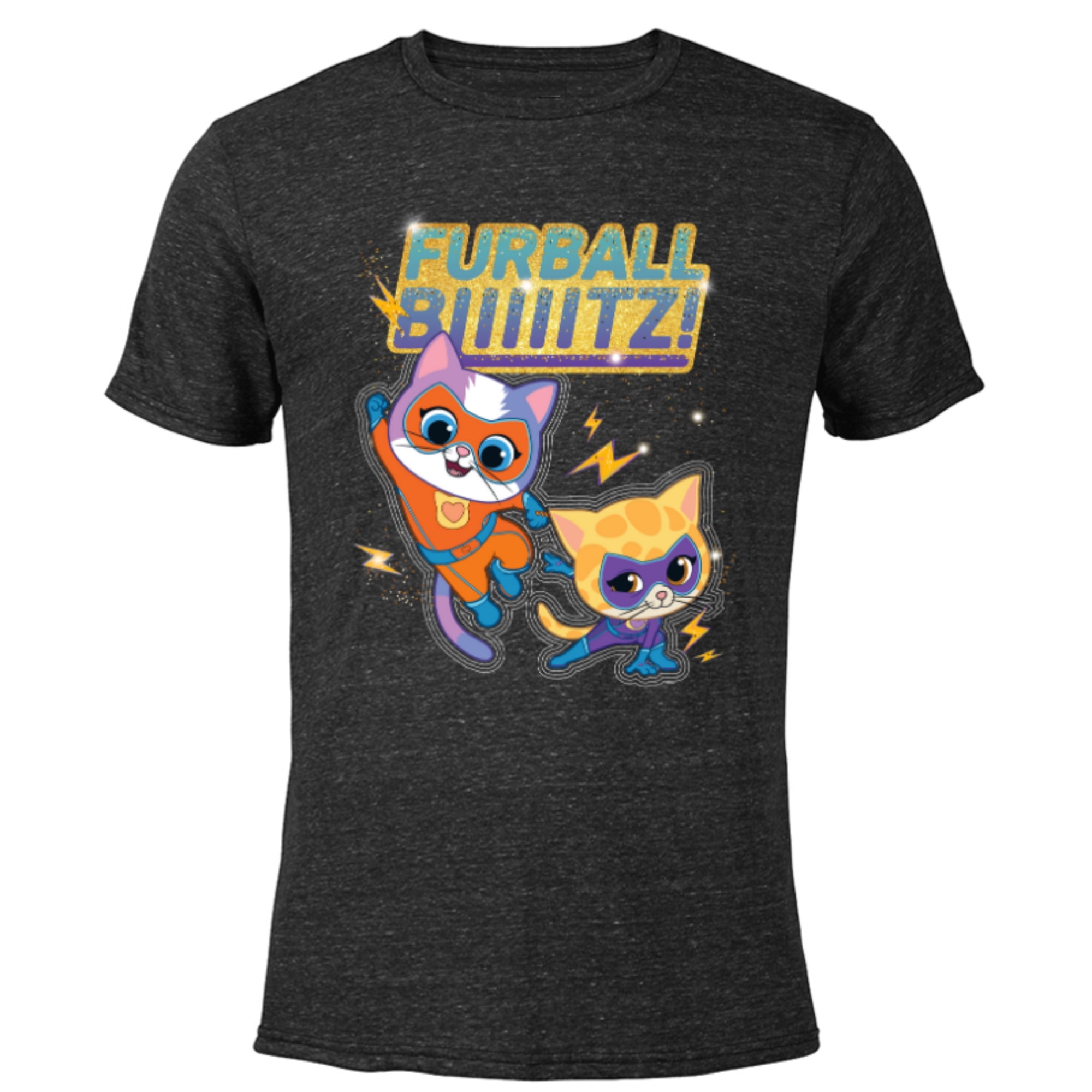 Disney Junior SuperKitties Sparks and Buddy Furball Blitz! - Short Sleeve Blended T-Shirt for ...