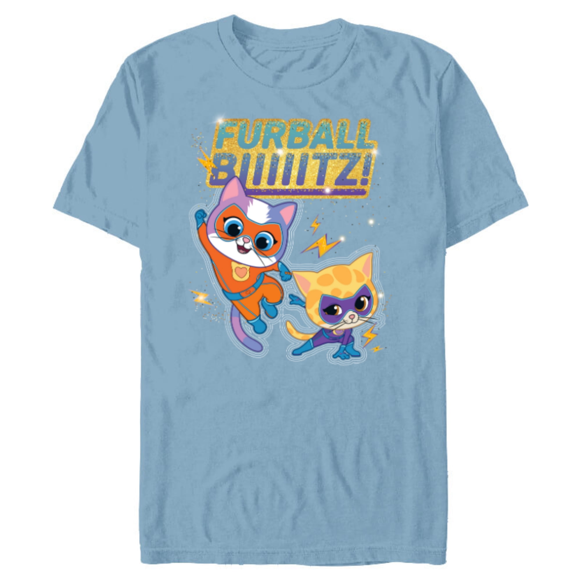 Disney Junior SuperKitties Sparks and Buddy Furball Blitz! - Short Sleeve Blended T-Shirt for ...
