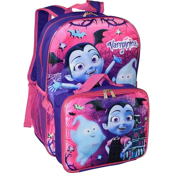 Disney Junior Vampirina 16" Backpack W/Detachable Lunch Box - Walmart.com