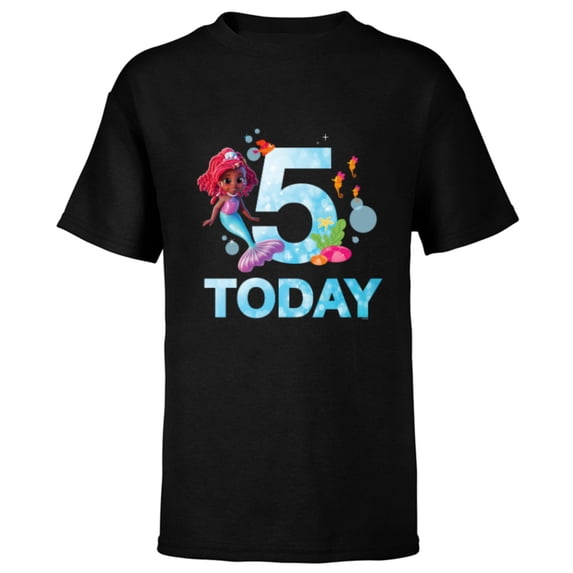 Disney Junior’s Ariel Fifth Birthday 5 Years Old Today - Short Sleeve T ...