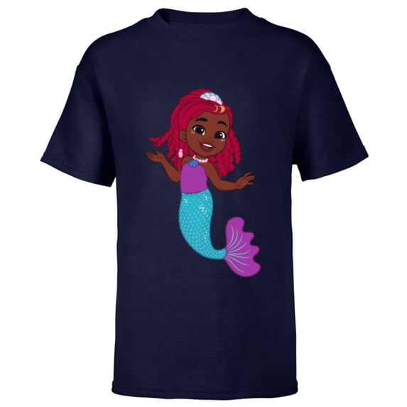 Disney Junior’s Ariel Mermaid Princess Big Image - Short Sleeve T-Shirt ...