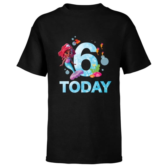 Disney Junior’s Ariel Sixth Birthday 6 Years Old Today - Short Sleeve T ...