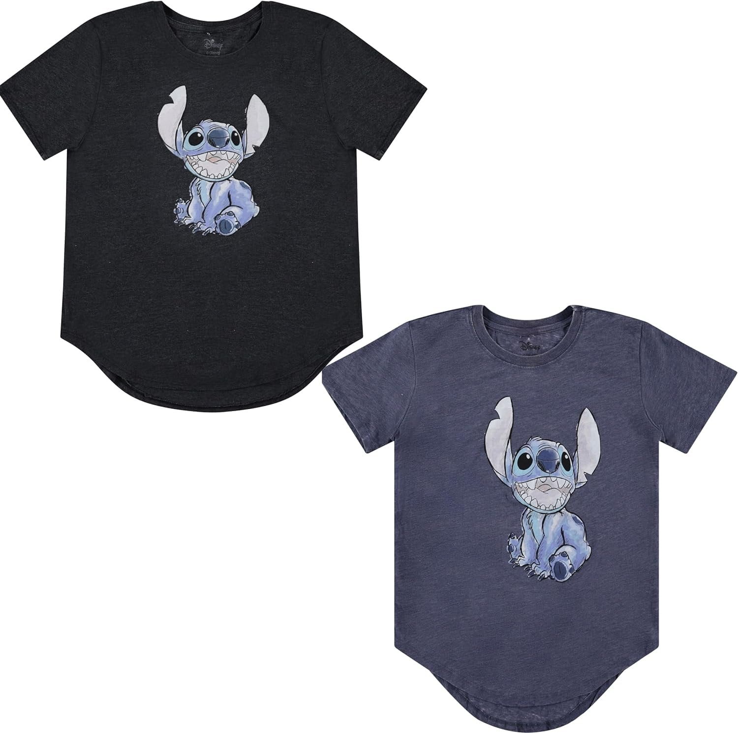 Disney Junior's Lilo and Stitch Short Sleeve 2 Pack T-Shirt- Junior ...