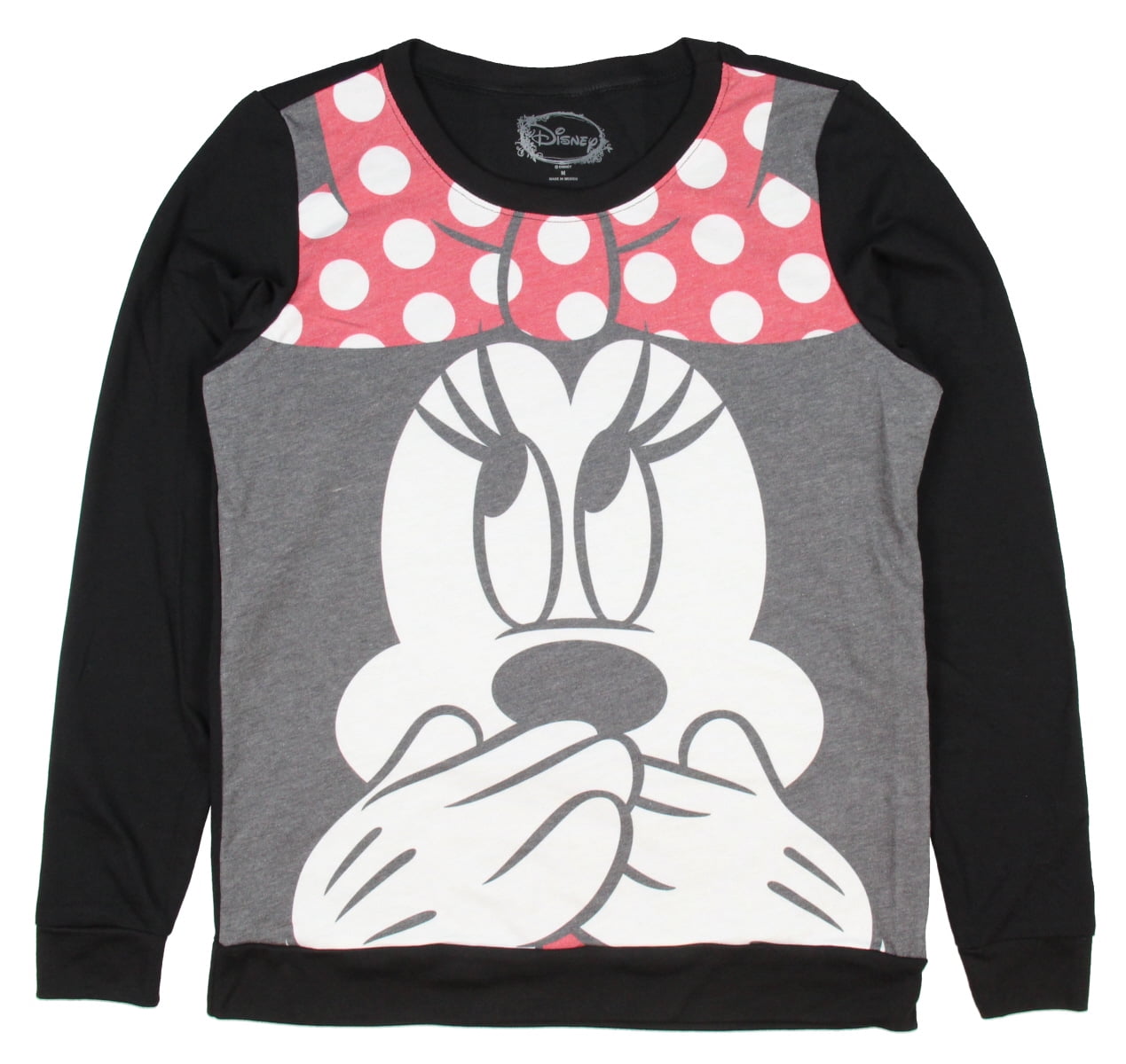 Disney Junior's Minnie Mouse Sublimated Long Sleeve Pullover Top ...
