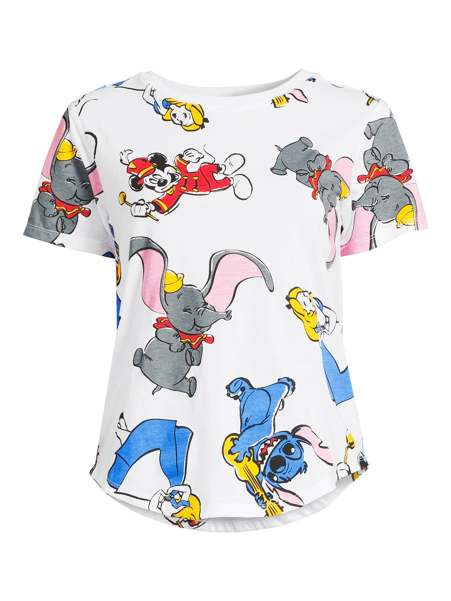 Disney Juniors’ 100 Years Celebration Print Tee with Short Sleeves ...
