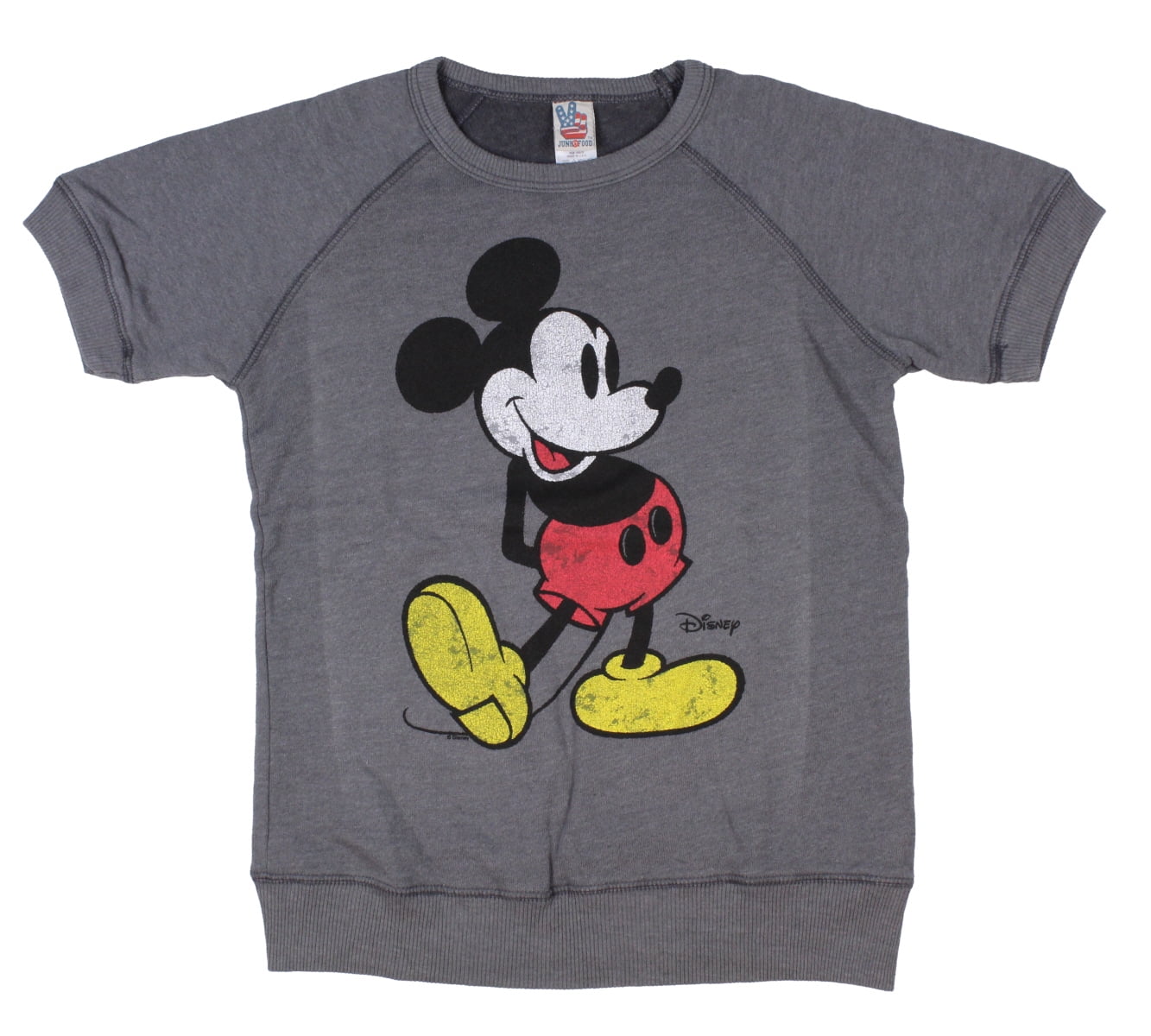 Disney Junk Food Girl's Mickey Mouse Terry Short Sleeve Pullover ...