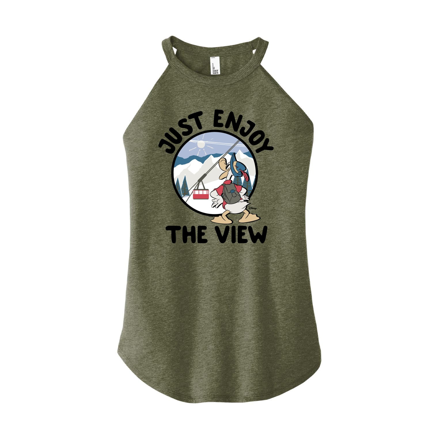 Disney - Just Enjoy The View - Juniors High Neck Tank Top - Walmart.com
