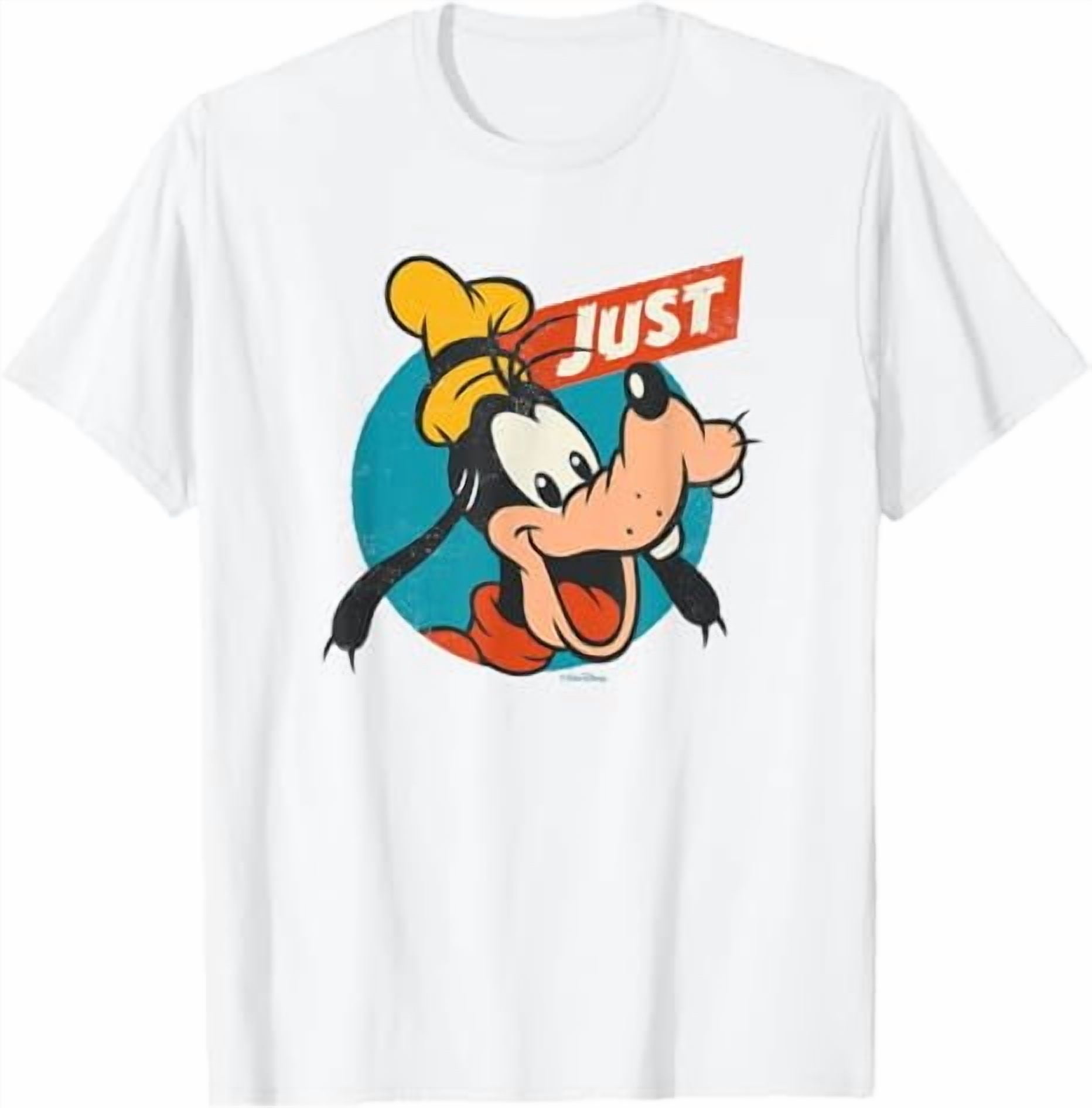 Disney Just Goofy Vintage Classics Retro Funny T-Shirt ,White Color ...