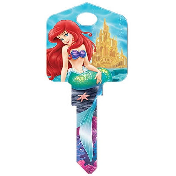 Disney Key KW1 Ariel & Friends Painted Key Blank Fits Kwikset & Titan ...