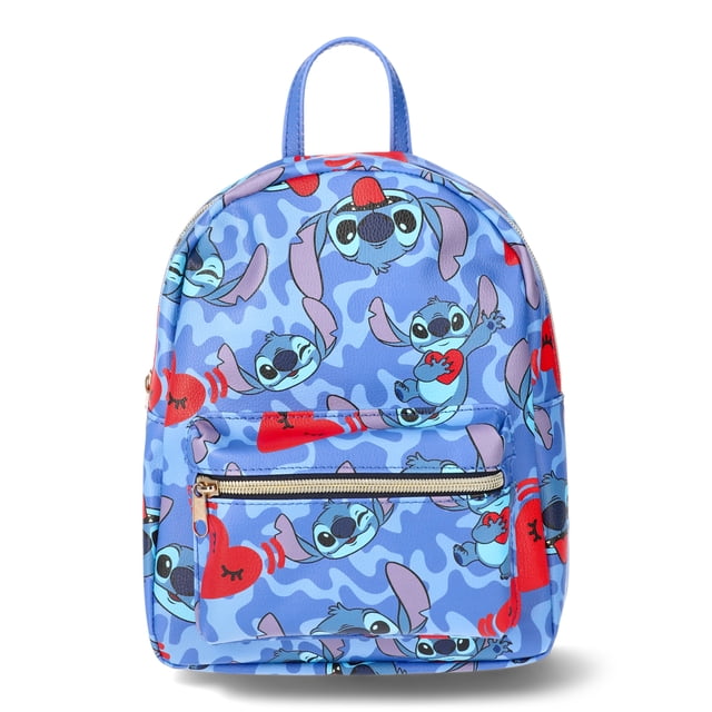 Disney Kids Lilo and Stitch Allover Print PU Mini Backpack, Blue ...