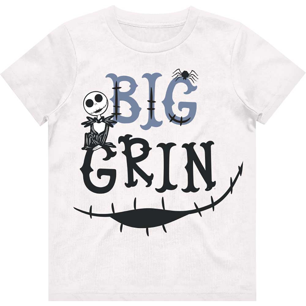 Disney Kids T-Shirt: The Nightmare Before Christmas Big Grin (3-4 Years ...