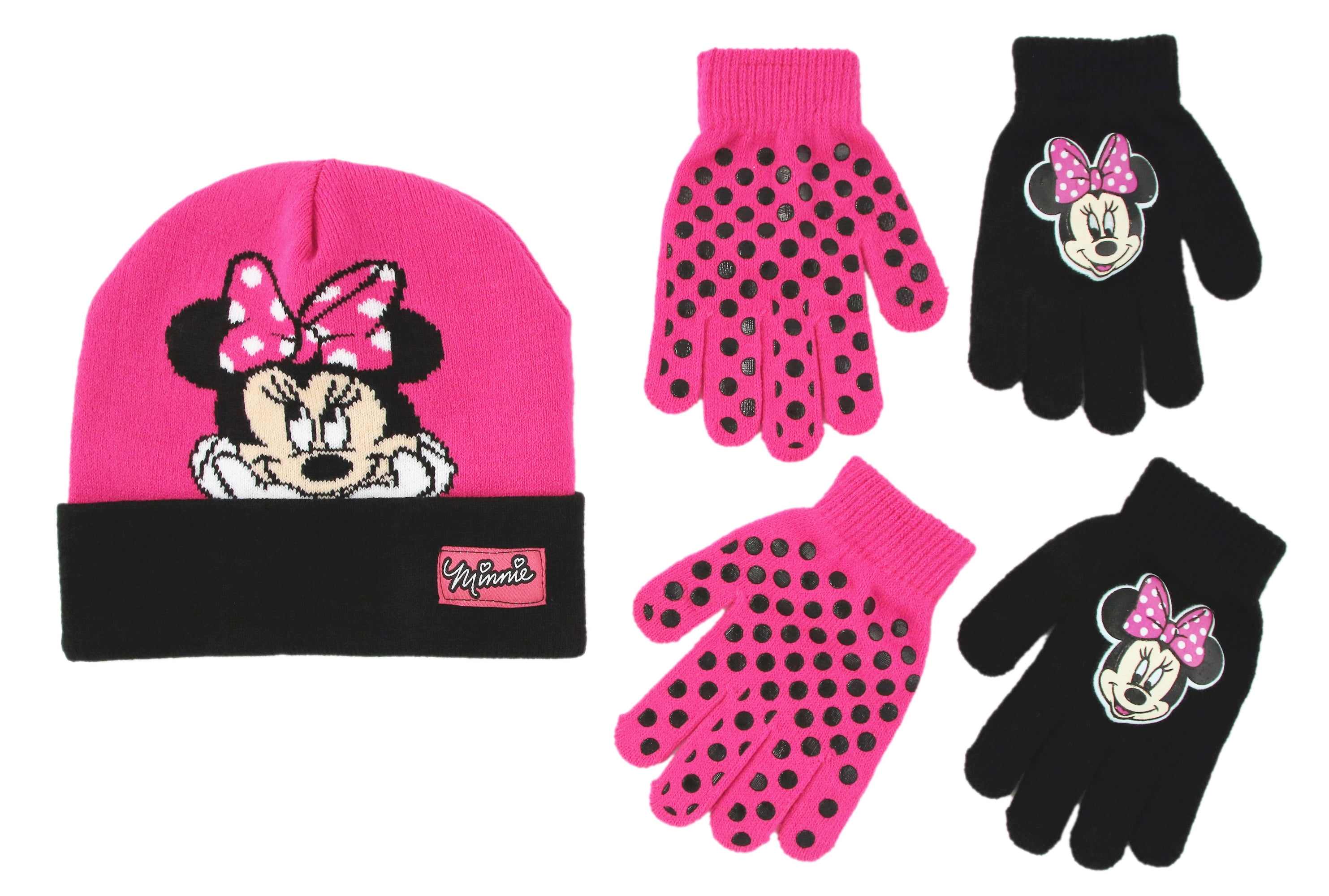 Disney Kids Winter Reversible Hat and 2-Pack Kids Gloves or Toddlers ...