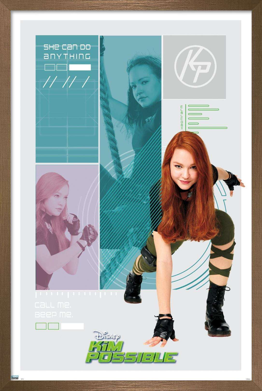 Disney Kim Possible - Hero Wall Poster, 14.725" x 22.375", Framed ...