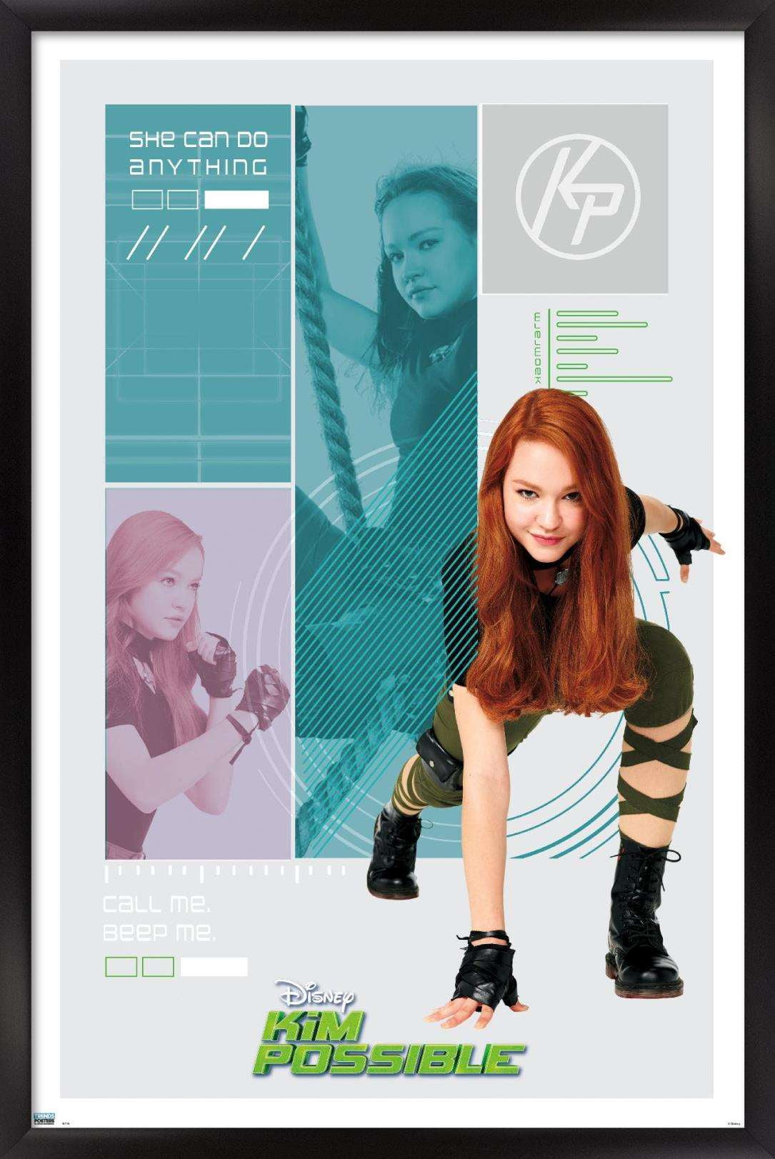 Disney Kim Possible - Hero Wall Poster, 22.375" x 34", Framed - Walmart.com