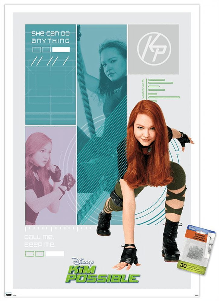 Disney Kim Possible - Hero Wall Poster with Push Pins, 22.375" x 34 ...
