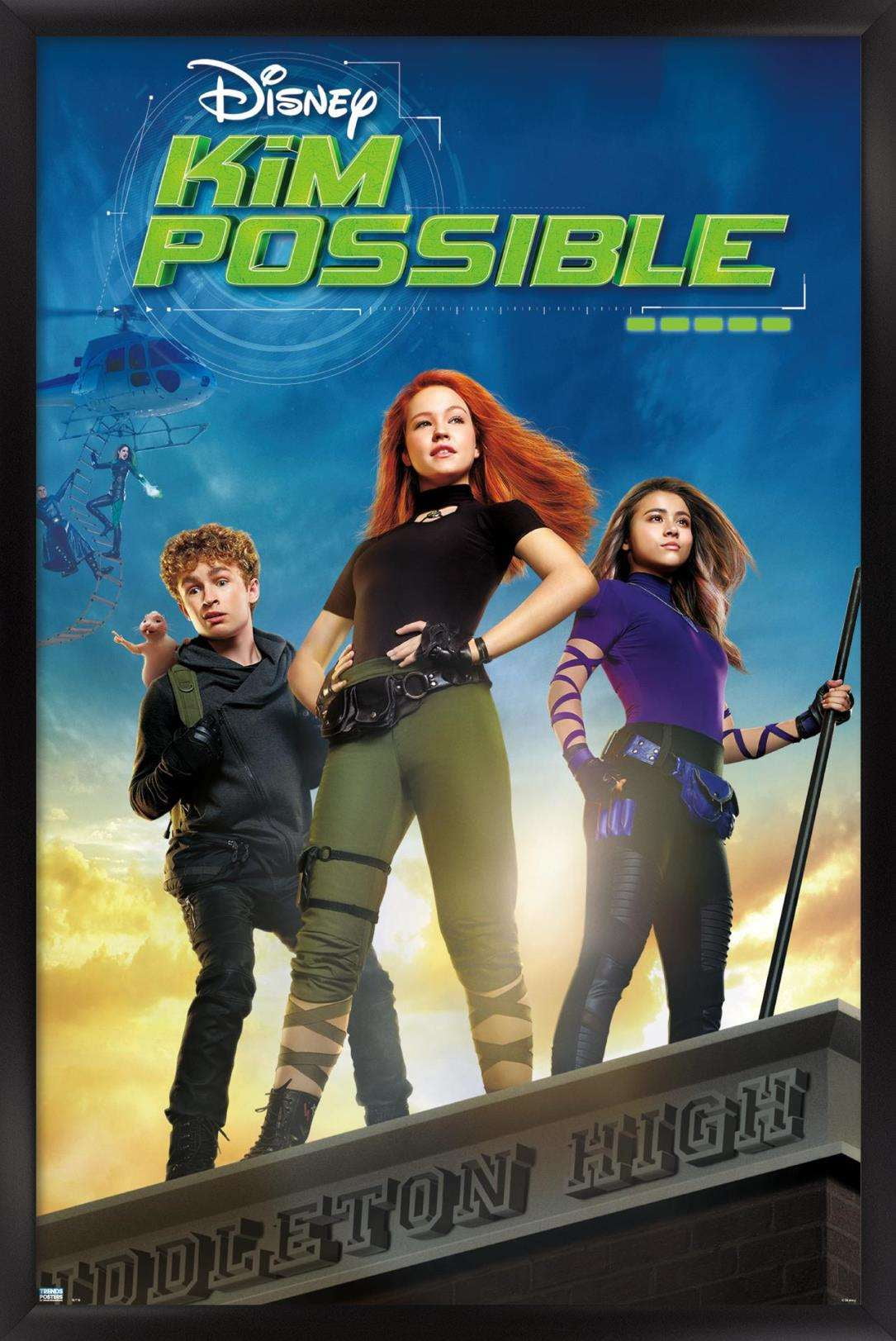 Disney Kim Possible - Key Art Wall Poster, 22.375" x 34", Framed ...