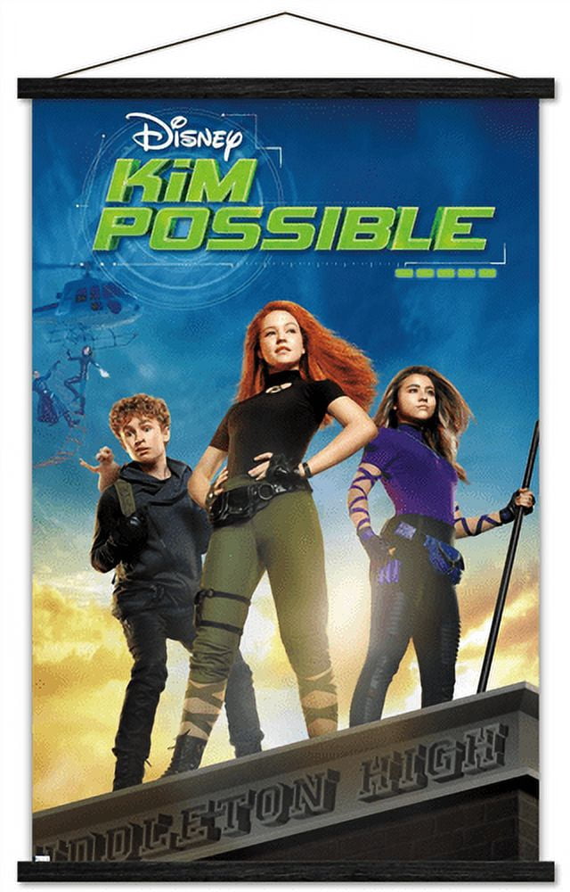 Disney Kim Possible - Key Art Wall Poster with Wooden Magnetic Frame ...