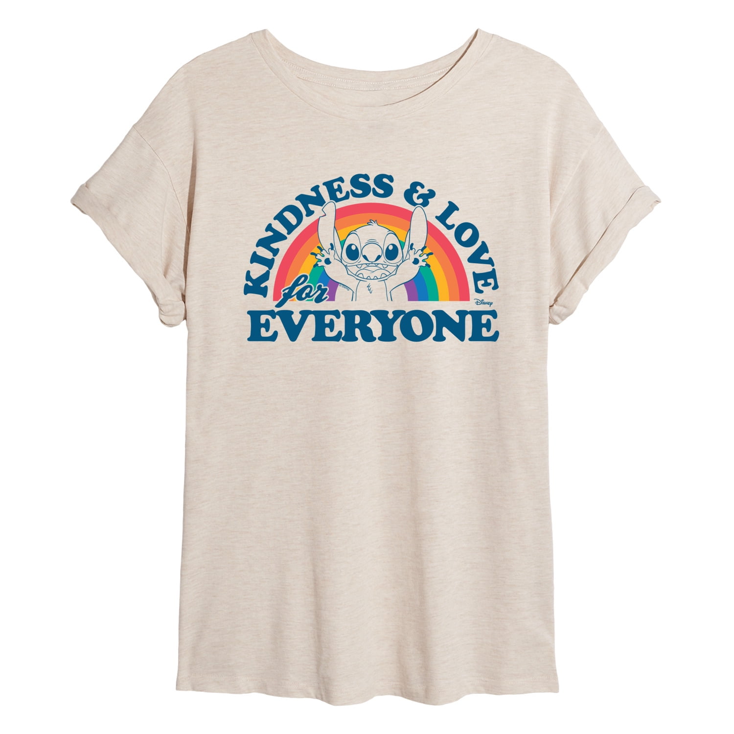 Disney - Kindness And Love - Juniors Ideal Flowy Muscle T-Shirt ...